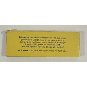 Avon | Accessories | Avon Novelty Plastic School Days Ruler Hair Comb ...